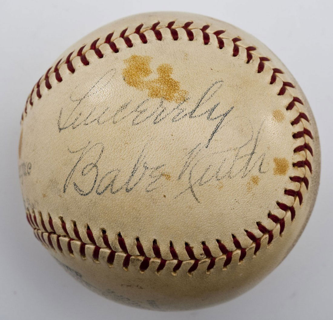 1937 Sinclair Oil Babe Ruth Contest Baseball - Aug 24, 2014 | Cordier ...