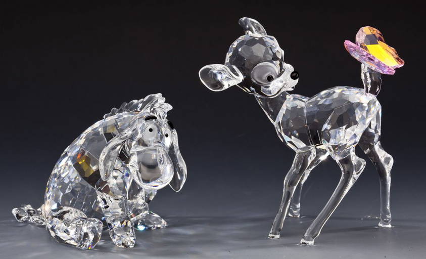 2 Swarovski Crystal Disney Characters