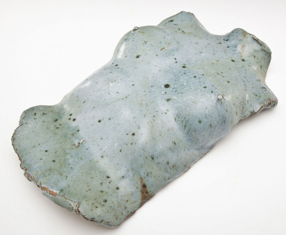 Cast Ceramic Torso Of A Woman