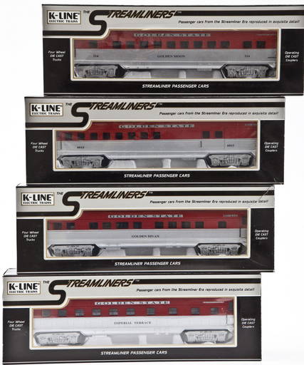 4 K Line Streamliner Passenger Cars In Obs