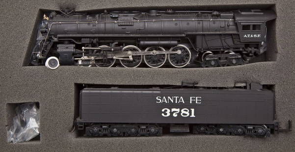 United Model Santa Fe 2 10 4 Brass Loco & Tender