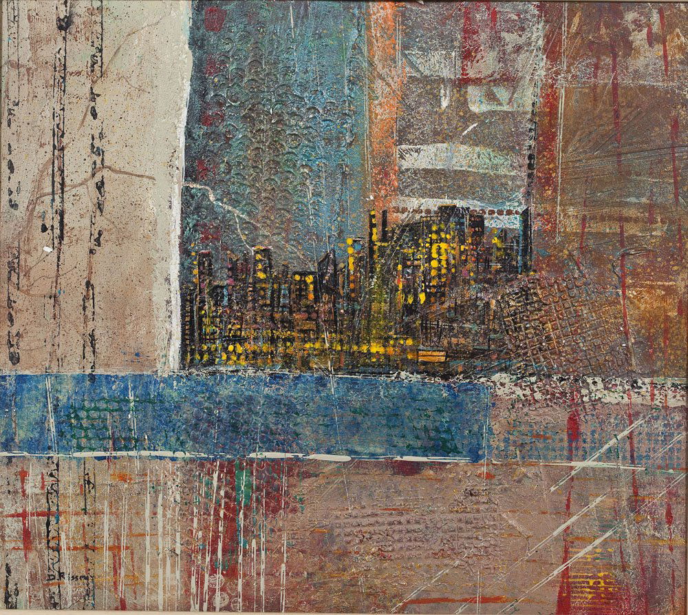 D. Risser (American, 20th Century) Abstract