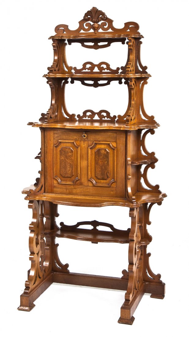 Victorian Renaissance Revival Parlor Desk