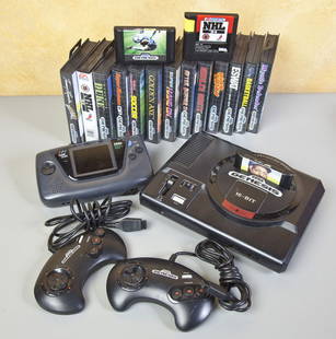 Sega Genesis 16 Bit Video Game Console