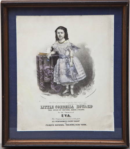 C. Currier Lithograph "little Cordelia Howard"