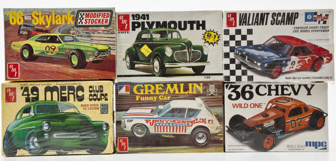 5 AMT Model Car Kits & 1 MPC '36 Chevy Model Kit