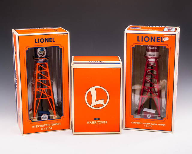 3 Lionel Water Towers In Obs