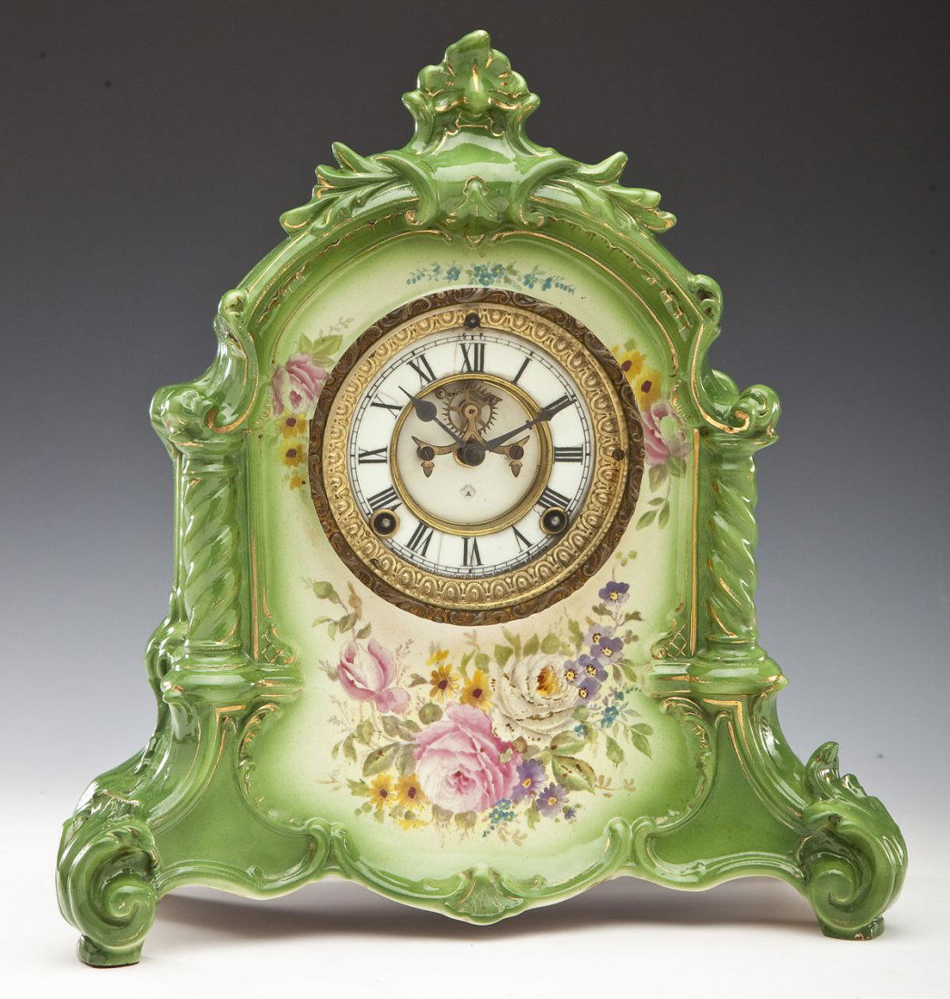 Royal Bonn Ansonia "La Verdon" Mantle Clock - Feb 11, 2017 | Cordier ...