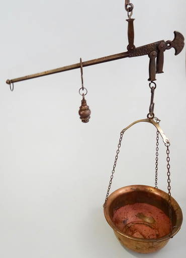 Steelyard Balance Farm Scale Old Bazaar Style Window