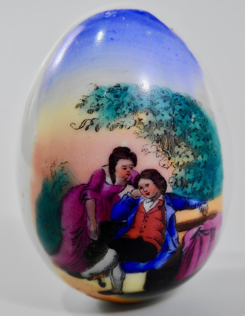 Antique Victorian Porcelain Easter Egg c 1880