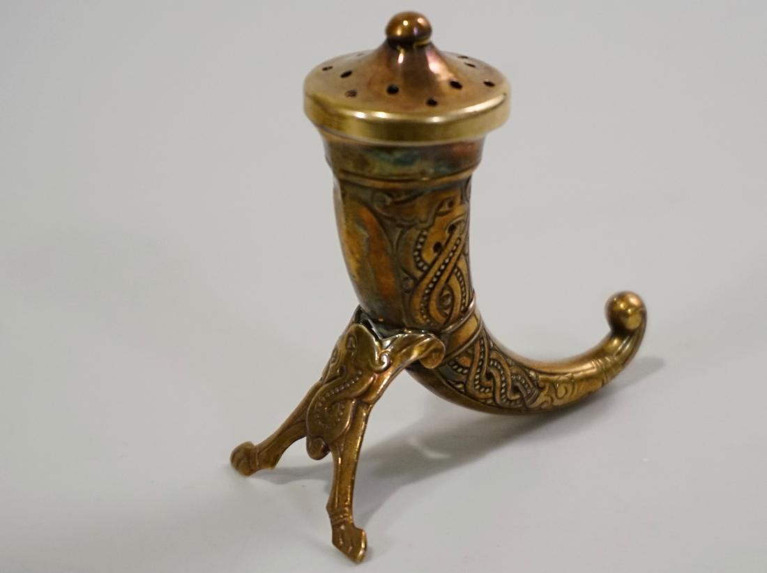 Theodor Olsen Norway Sterling Silver Viking Horn Pepper
