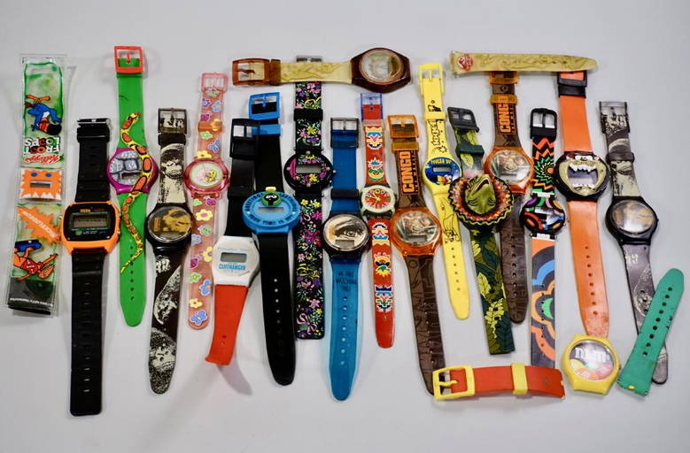 Vintage Digital Plastic Watches And Parts