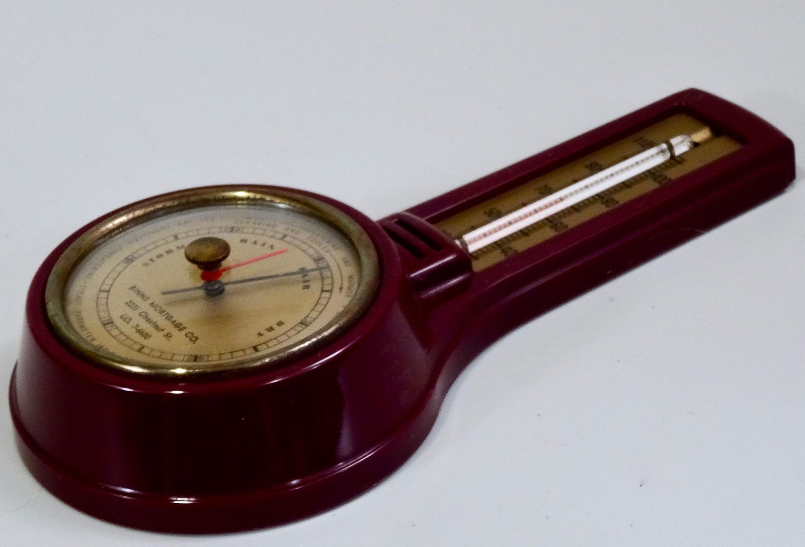Vintage Bakelite Barometer Thermometer Weather Station