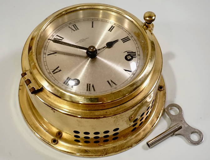 Wempe Ships Bell Chronograph Striking Wall Clock