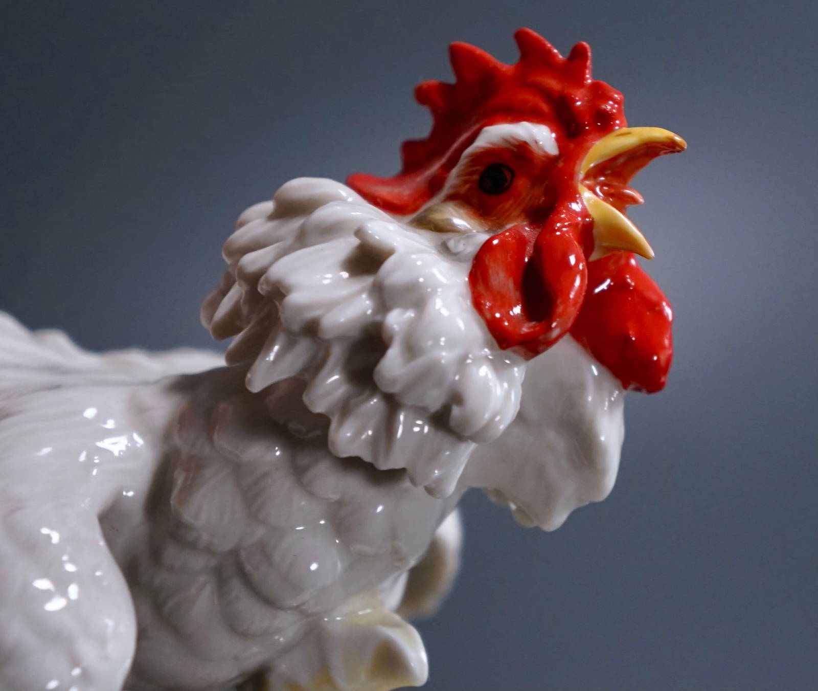 Algora Spain Rooster Porcelain Figurine Auction