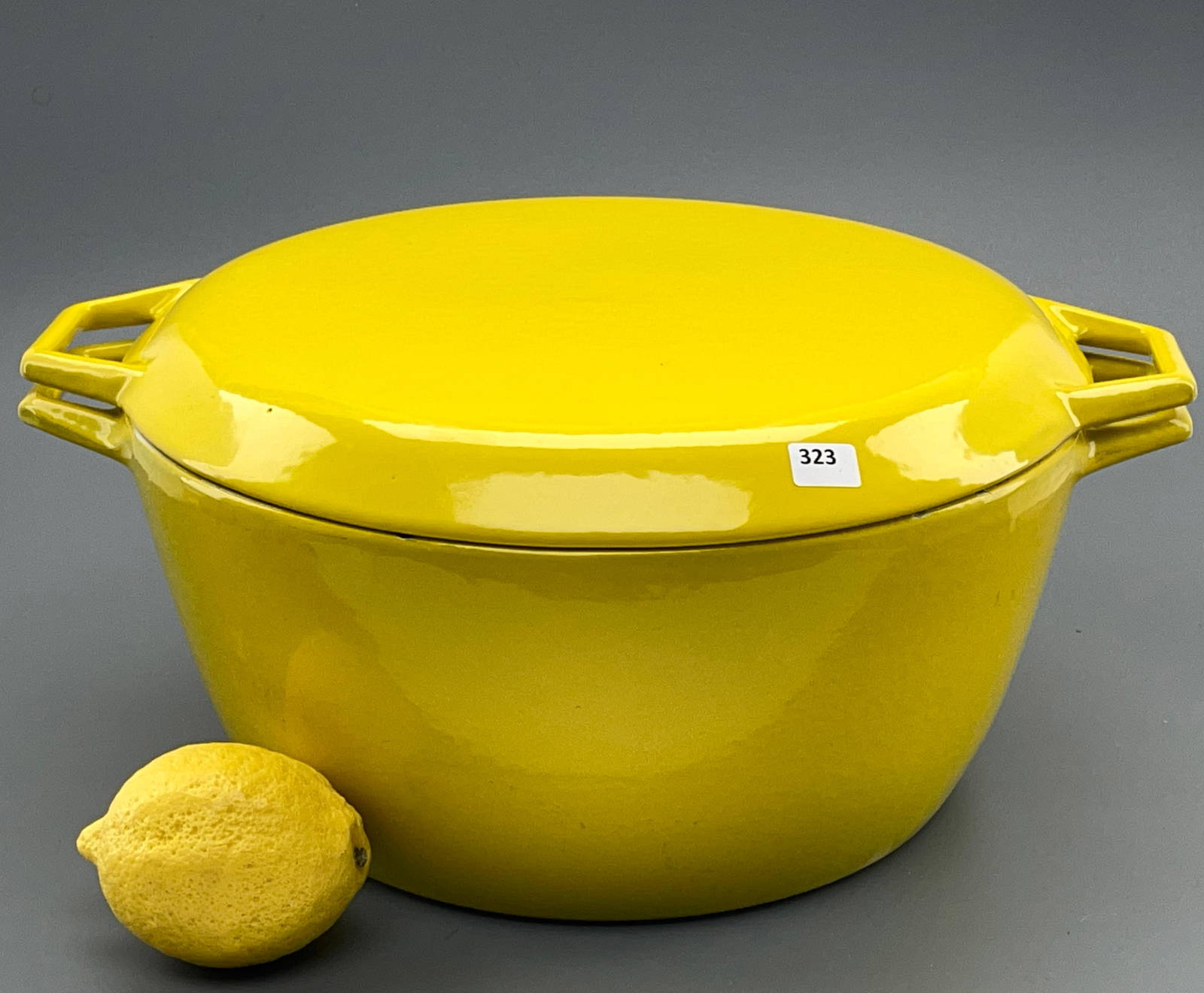 Mid Century Cookware Yellow Enamel Copco Cooking Pot Dutch Oven Lidded ...