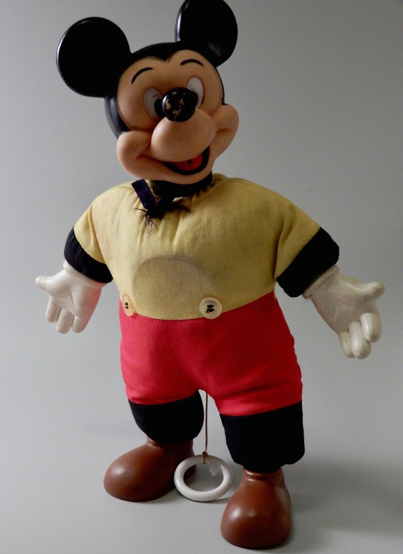 Vintage Mechanical Talking Mickey Mouse Pull String