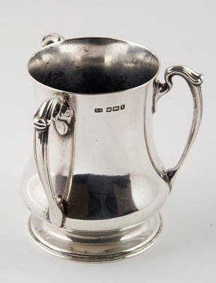 Silver Three Handled Tankard