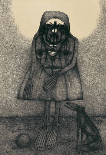 Beksiński Zdzisław - UNTITLED, 1965 (#0124) on Mar 19, 2023 | Agra Art ...