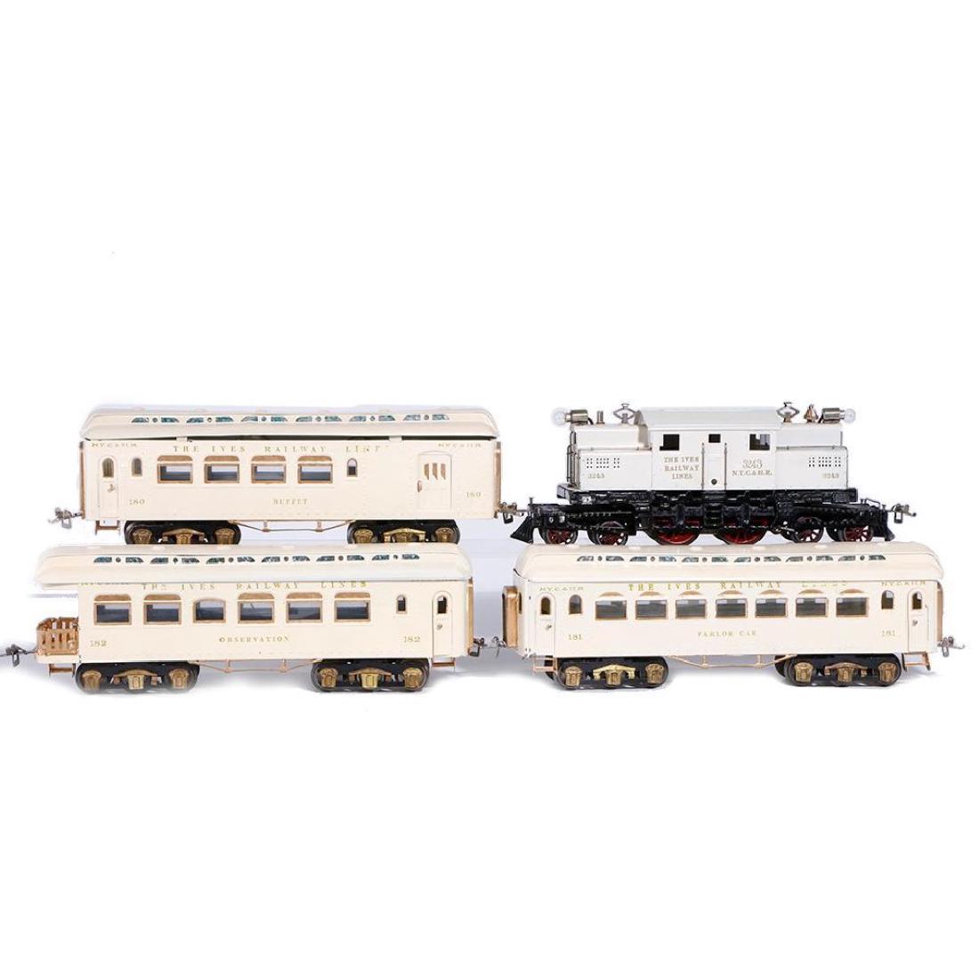 Ives 3243 Standard Gauge White Passenger Set