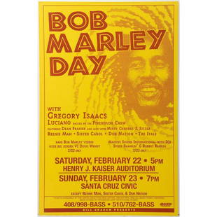Bob Marley Concert Poster