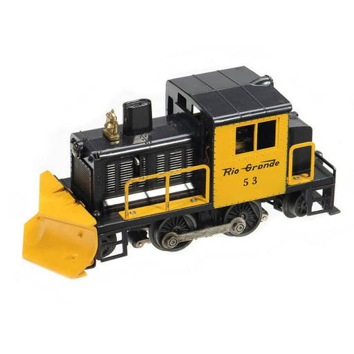 Lionel Post War Number 53 Rio Grande Snow Plow Switcher.