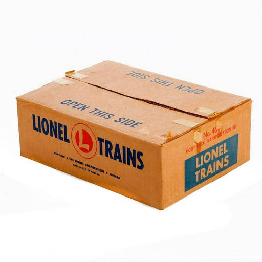 Lionel 460 Piggyback Set W 3460 Flat Car And Vans In Original Box.