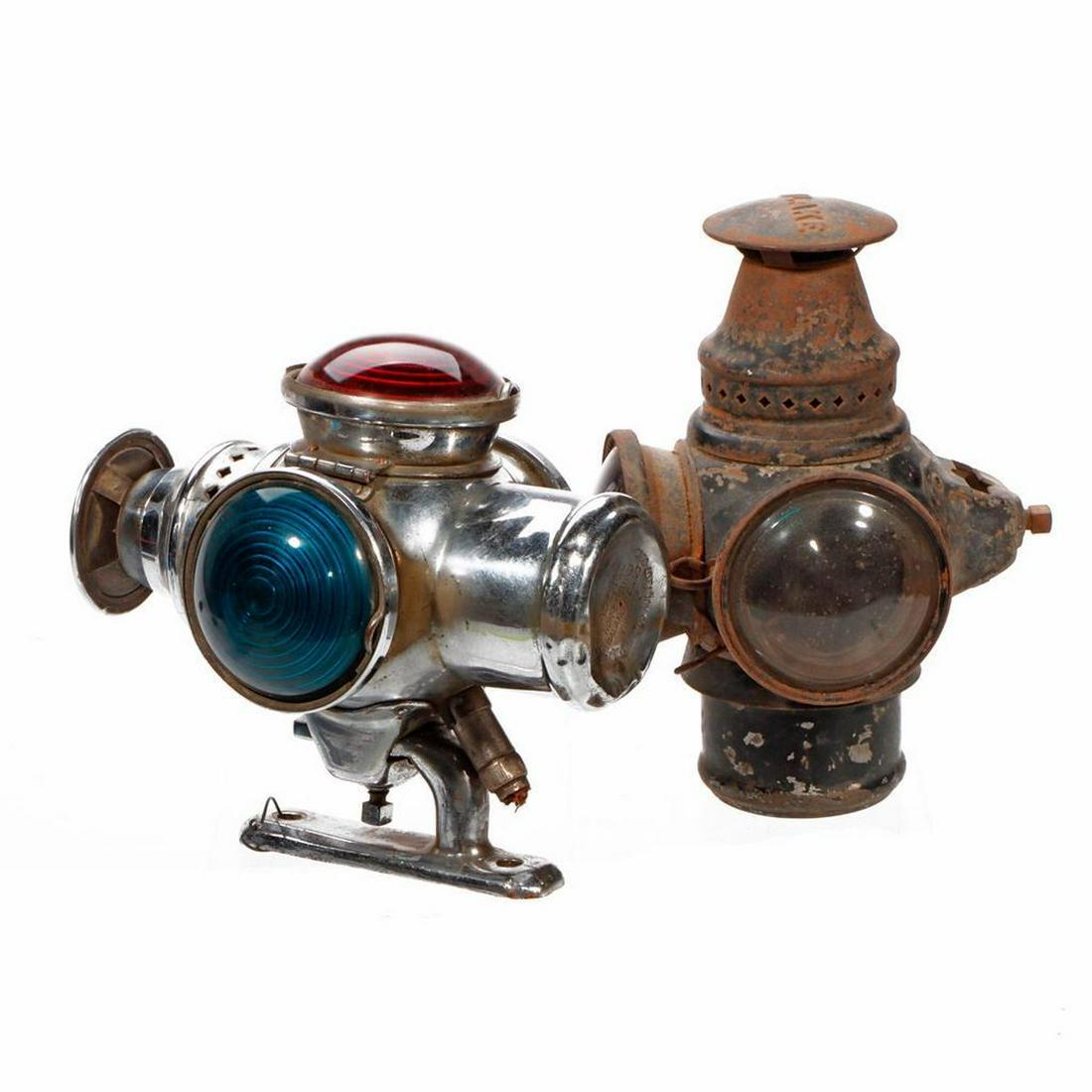 Two Adlake Railroad Lanterns.