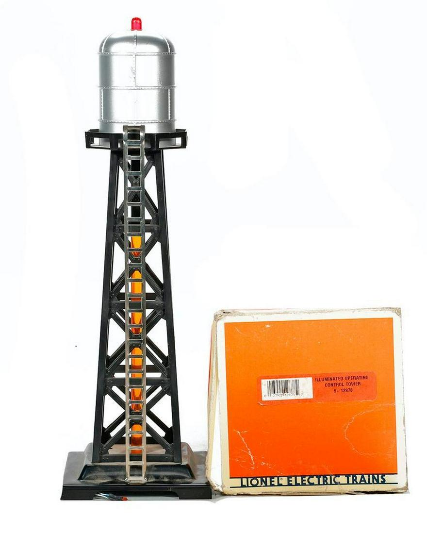 Lionel Operating Control Tower & Marx Bubbling Water Tower Auction
