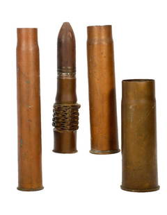 3 Artillery Shells Auction