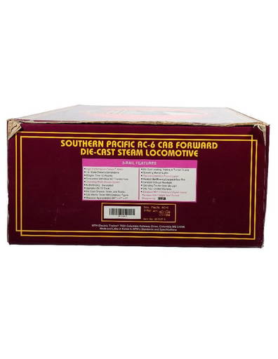 Mth 20 3125 1 O Gauge Sp Ac 6 Cab Forward Loco & Tender