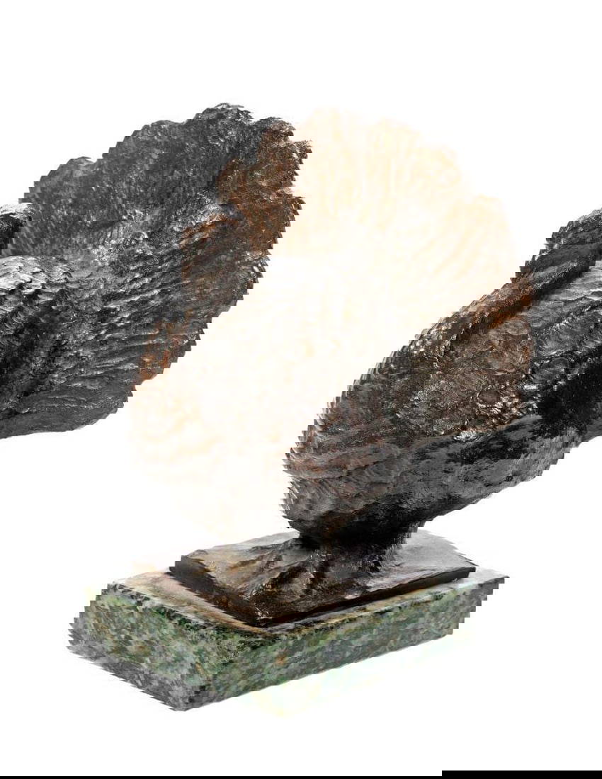 Small Bronze Turkey Sculpture. Property Of Alton F. Irby Iii Auction