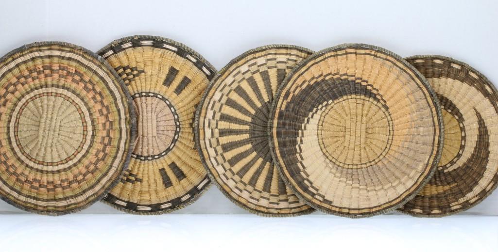 Five Hopi Wicker Plaques