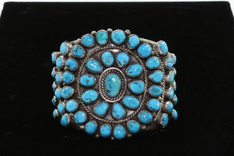 Native American Navajo Gilbert Adakai Sterling Silver