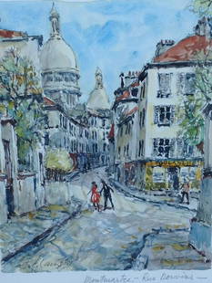 Pierre Eugene Cambier Watercolor