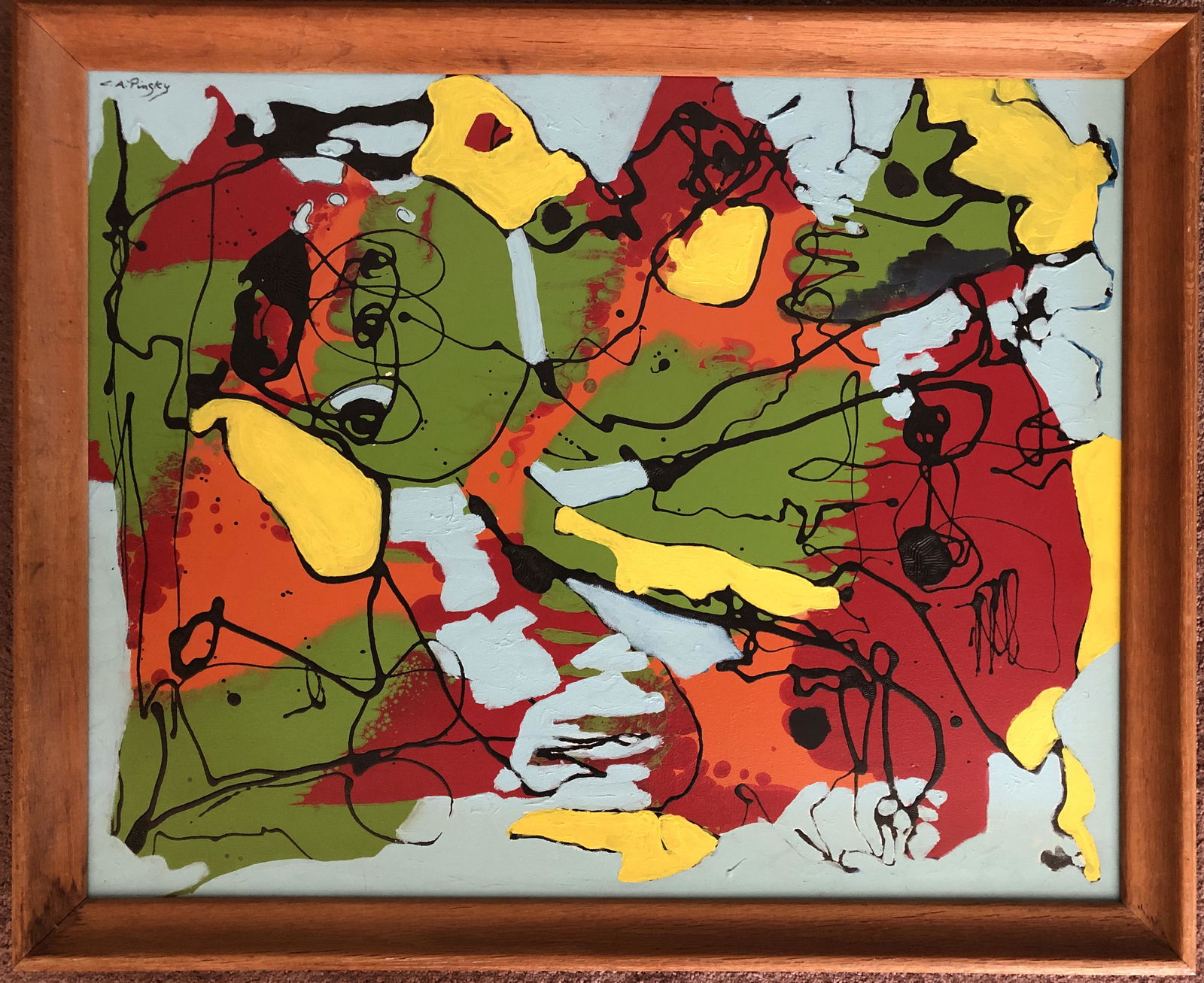 George Beattie Mid Century Oil Painting, Signed - Oct 04, 2014 | Ahlers ...