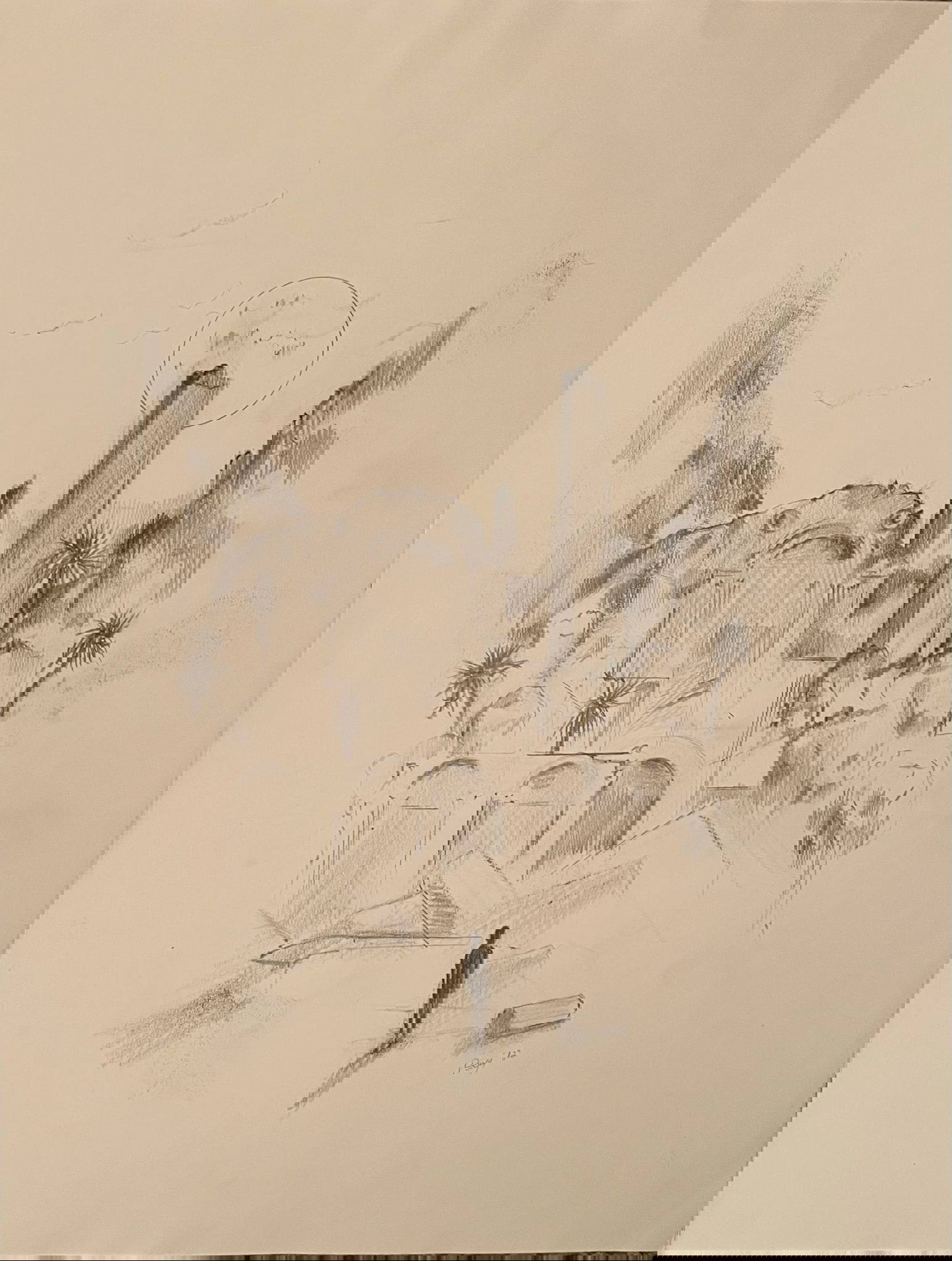 Ernest Posey (1937-2007) Rare Drawing Auction