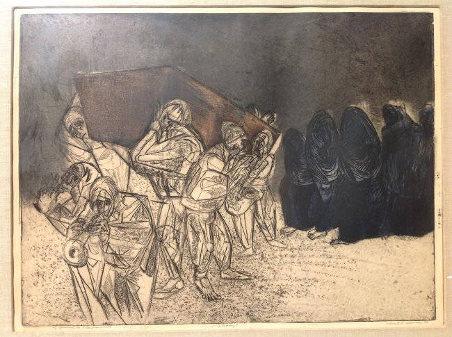 Vincent P. Rascon (passed Away In 2012) Etching 1959,