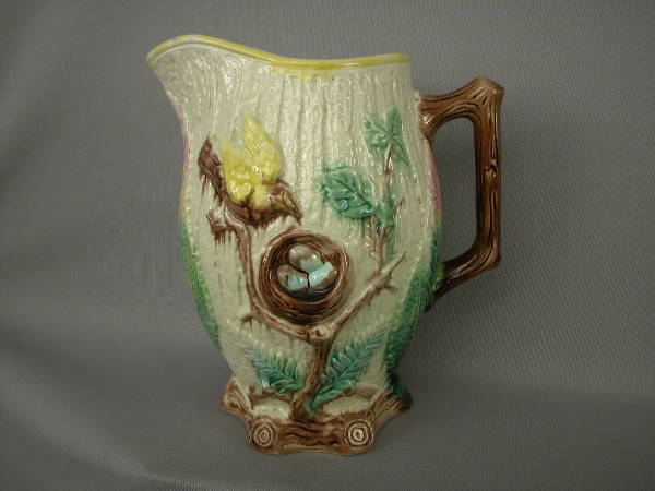 Majolica Bird Pitcher