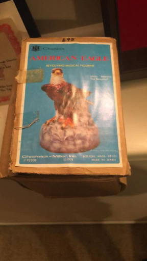 Chad Wick American Eagle Revolving Musical Figure