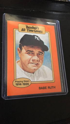 Babe Ruth Baseball All Time Greats Card