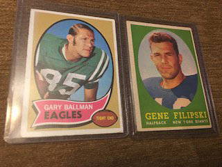 1970 Topps #47 Gary Ballman Football Card And 1958