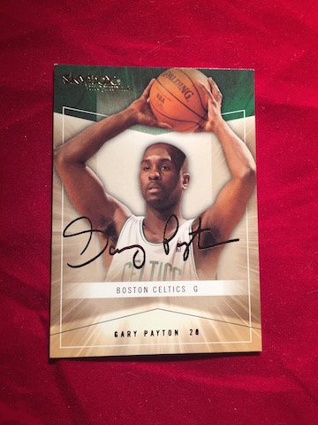 Boston Celtics G Gary Payton 20 #34 Autograph Card