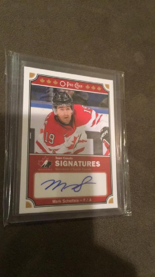 Mark Scheifele 2016 17 Team Canada Signatures