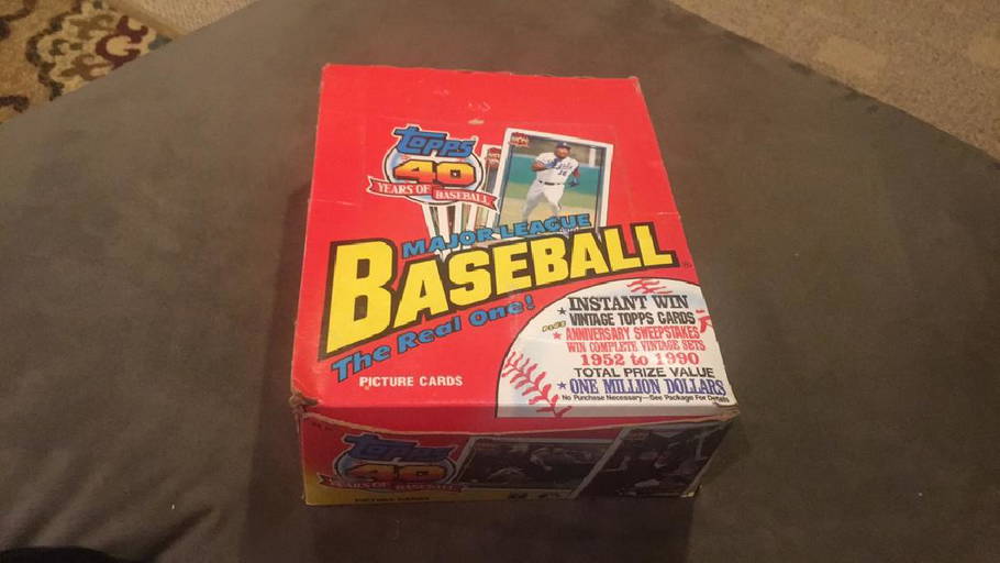 1991 Topps Rack Pack Wax Box Unopened 24 Count