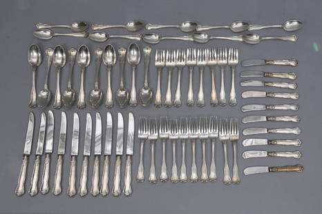 59 Pieces Of Tiffany & Co. Sterling Silver Flatware