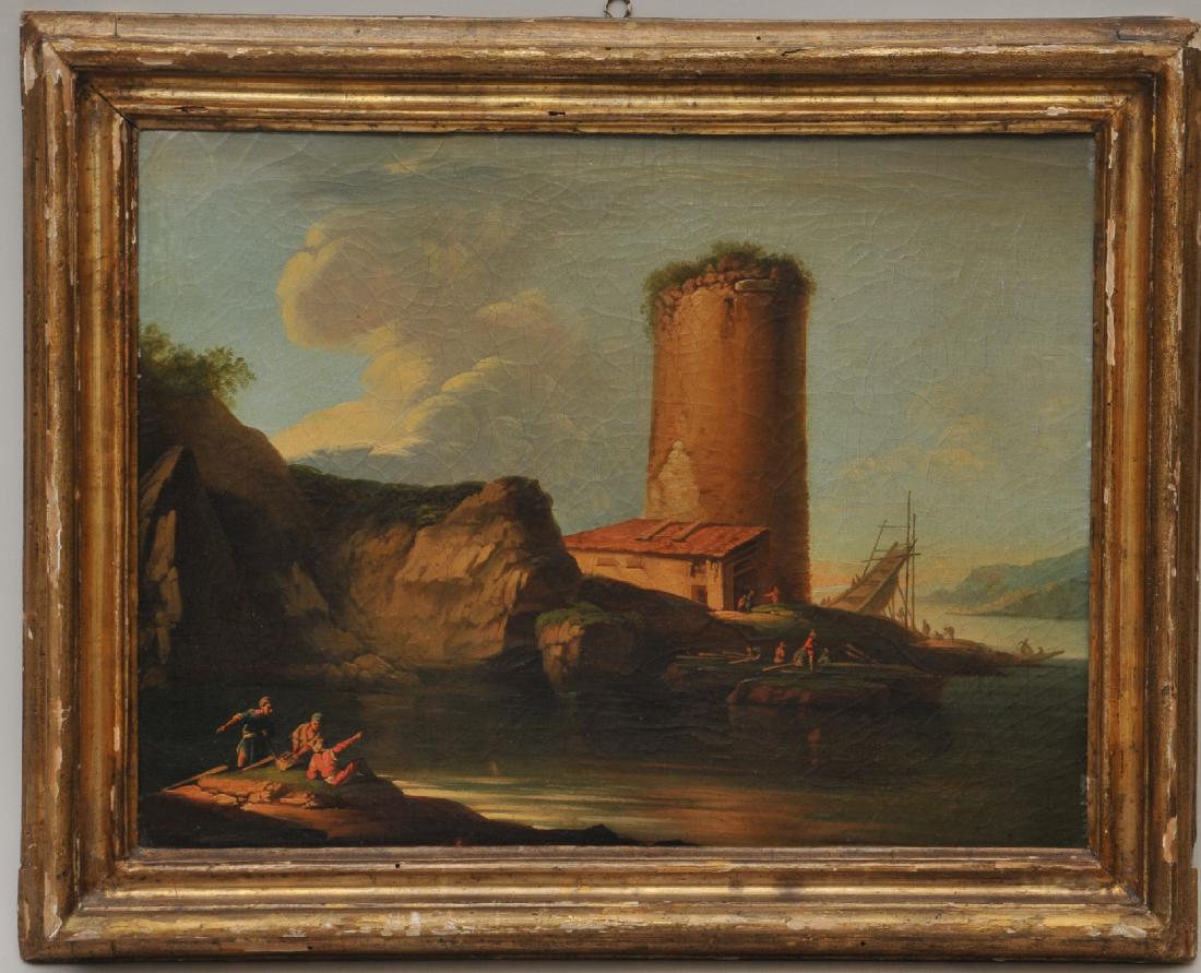 Early 19th century Italian Old Master seascape with