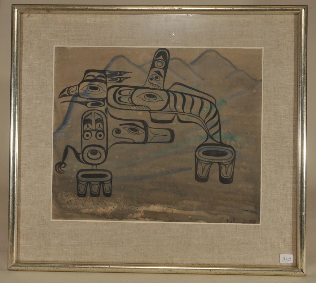 Helmi Juvonen. Original Northwest Watercolor Painting