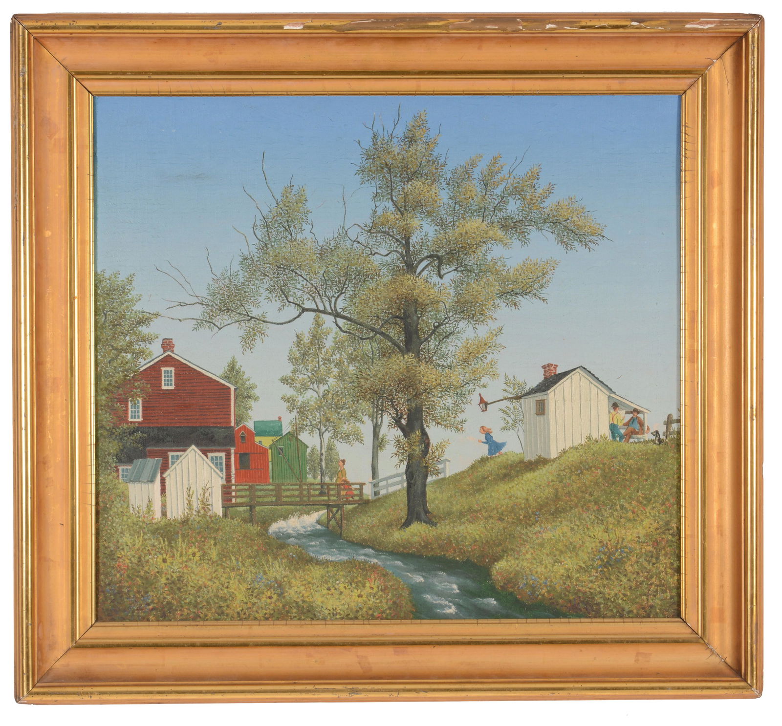 Byron Thomas Landscape Painting "willow Tree"