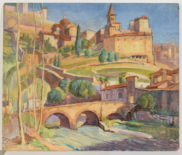 Ernest D. Roth. American. "spoleto, Italy". Large